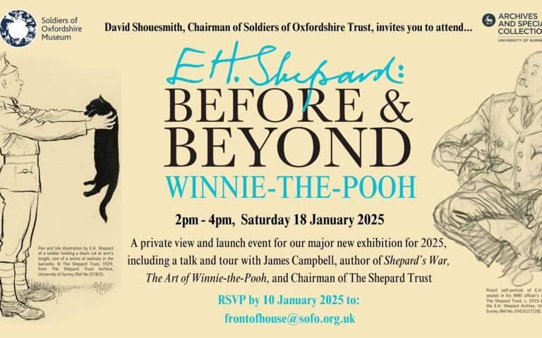 Exhibition featuring original artwork by E. H. Shepard